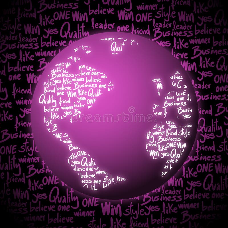 Pink World Map With Countries Stock Vector - Illustration of pink ...