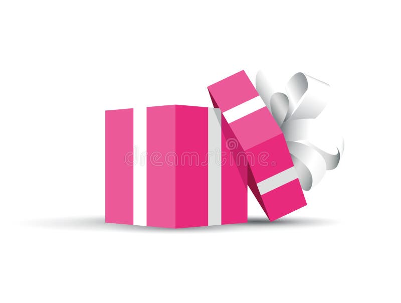 Pink wrapped present stock vector. Illustration of gift - 107111656