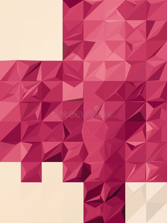 Pink Wrinkle Triangle Background Stock Vector - Illustration of pink ...
