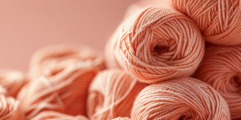 Pink Yarn Balls on a Light Background Stock Image - Image of hobbyist ...