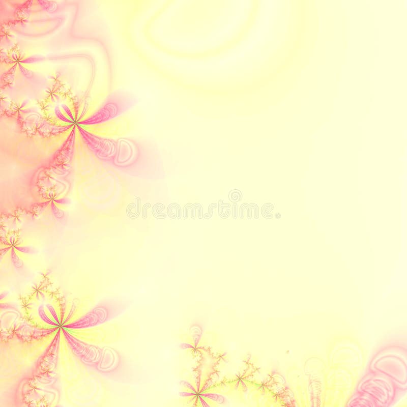 Pink and Yellow Abstract Design Template, Frame or Wallpaper Stock ...