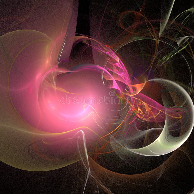 Pink and Yellow Abstract Pattern on Black Background, Wallpaper Stock ...