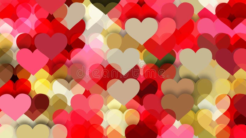 Pink and Yellow February Background Stock Vector - Illustration of 14th ...