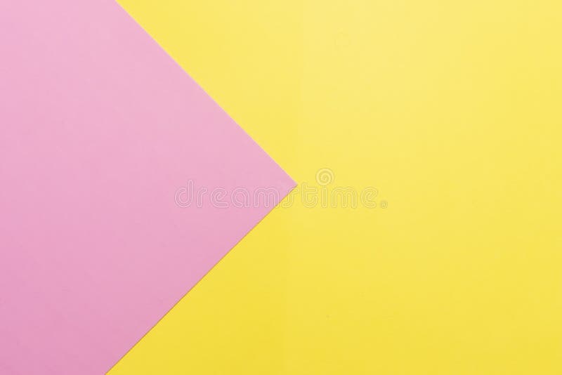 Pink and Yellow Two Colours Paper Geometrical Triangular Background ...