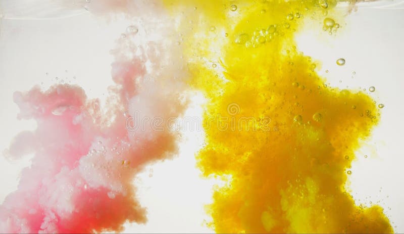 Pink and yellow in water stock image. Image of yellow - 106429849