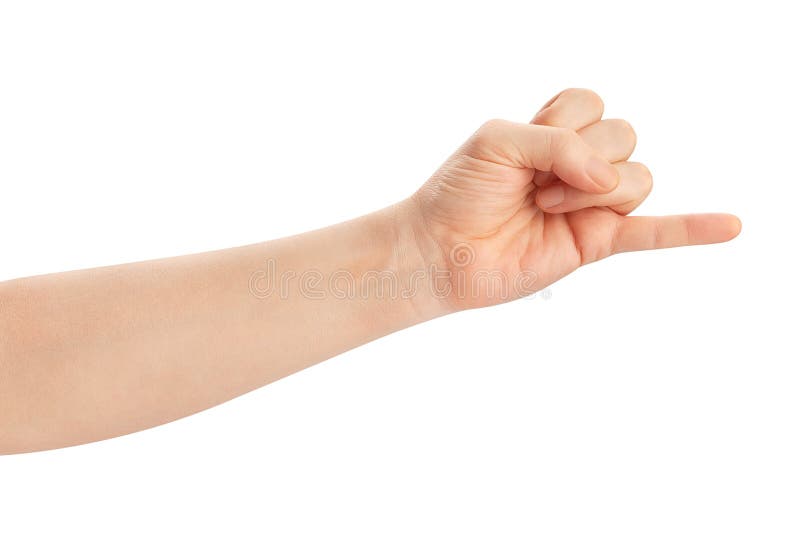 Pinky finger gesture stock image. Image of finger, white - 259676637