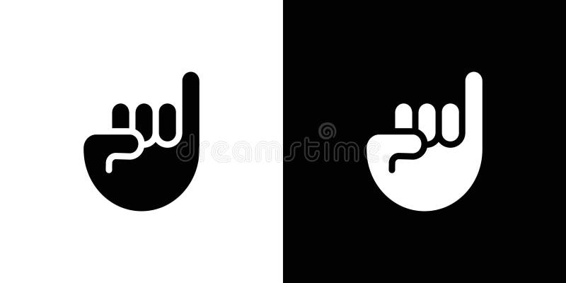 Pinky Finger Icon Logo Set Vector Stock Vector - Illustration of fist ...
