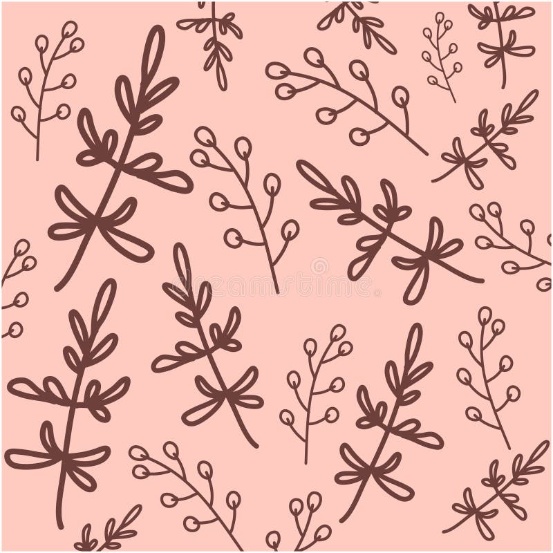 Pinky Floral Pattern Background Vector Illustration Stock Vector ...