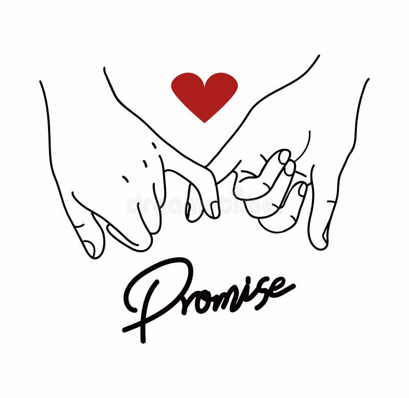 Pinky Promise Flat Design Line Icon Stock Vector - Illustration of ... Pinky Promise Flat Design Line Icon Stock Vector - Illustration of ...