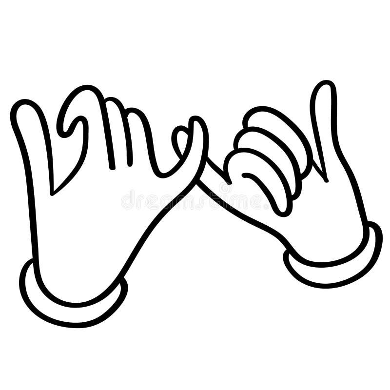 Pinky Promise Vector Illustration by Crafteroks Stock Vector ...