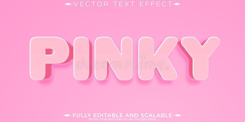 Pinky Text Effect, Editable Pink and Vibrant Customizable Font Style ...