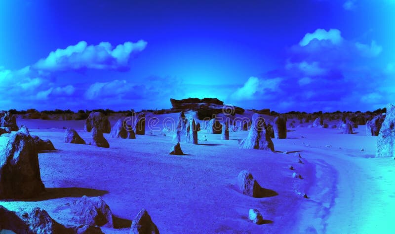 Pinnacle desert at night stock photo. Image of magic, travel - 3466974