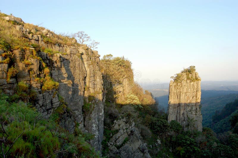 Pinnacle Rock Landscape stock image. Image of flora, trees - 7258801