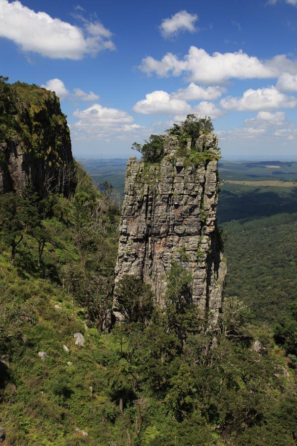 Pinnacle Rock, Mpumalanga, South Africa Stock Image - Image of clouds ...