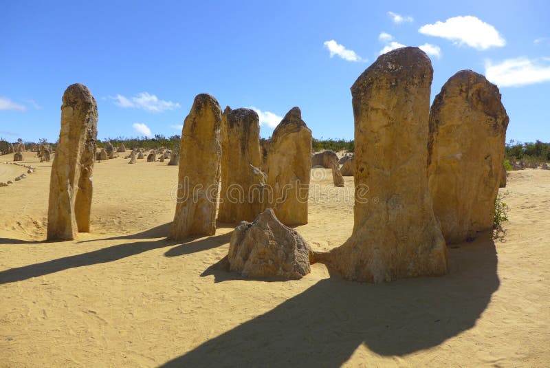 The pinnacles in Cervantes stock image. Image of limestone - 46956613