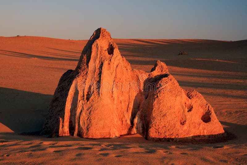 Pinnacles Desert stock image. Image of fascinating, north - 15107683