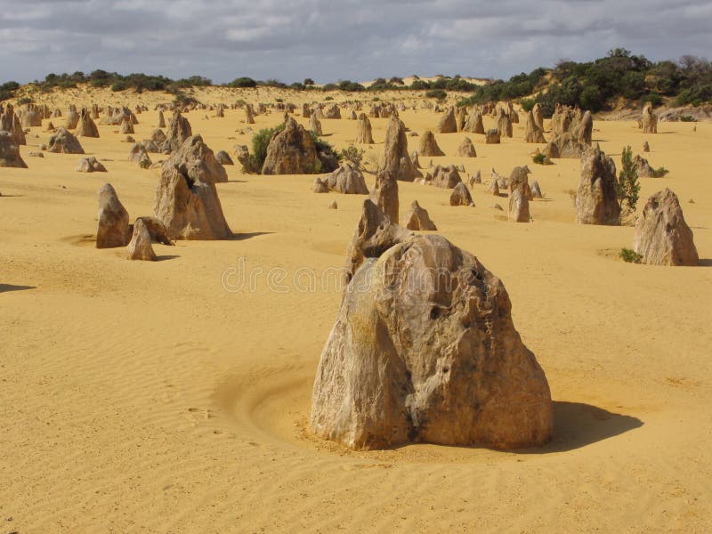 The Pinnacles Desert Western Australia Stock Image - Image of sand ...
