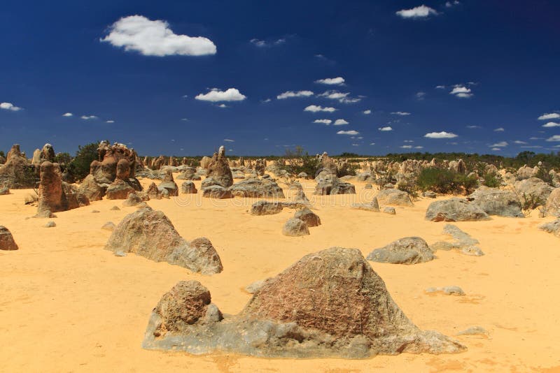 Pinnacles Desert,Western Australia Stock Image - Image of fascinating ...