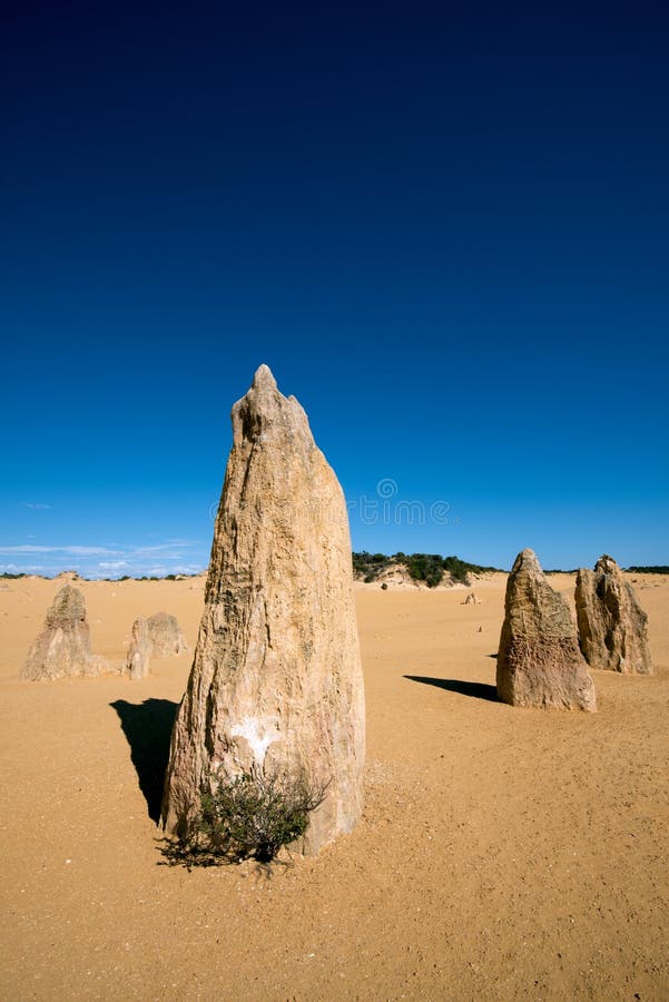 Pinnacles Desert in Nambung National Park in Western Australia Stock ...