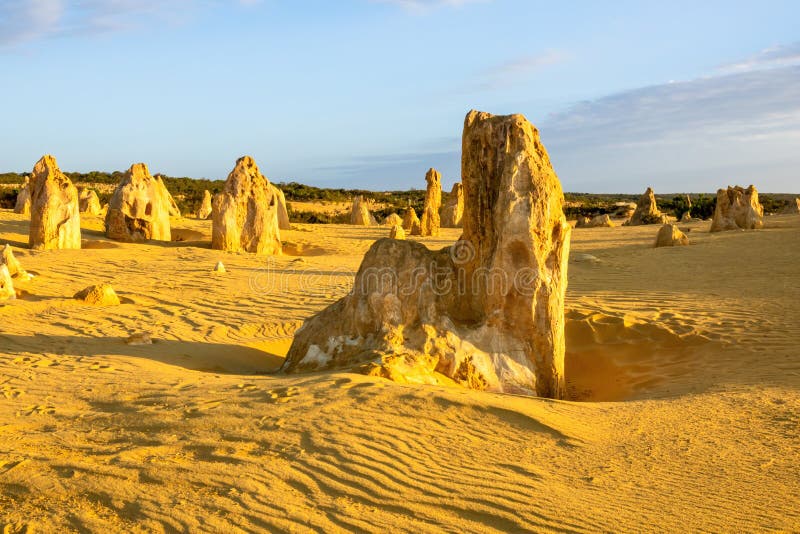 Pinnacles Desert in Western Australia Stock Photo - Image of perth ...