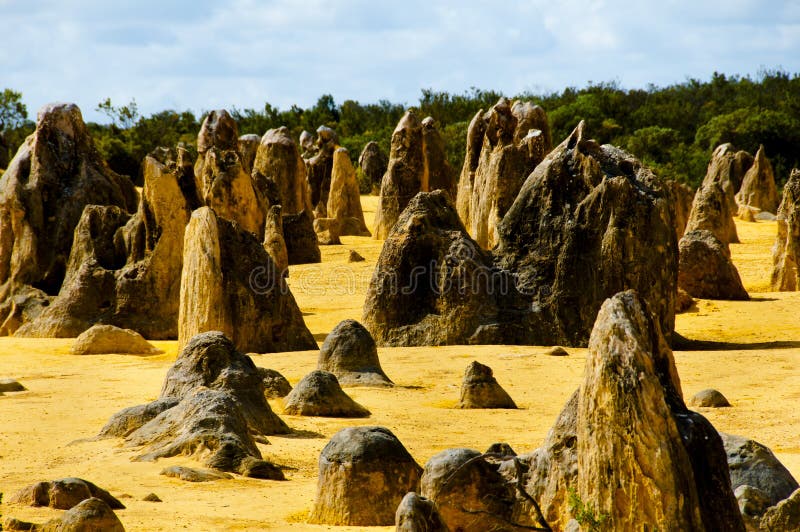 The Pinnacles stock image. Image of columns, erect, desert - 132815539