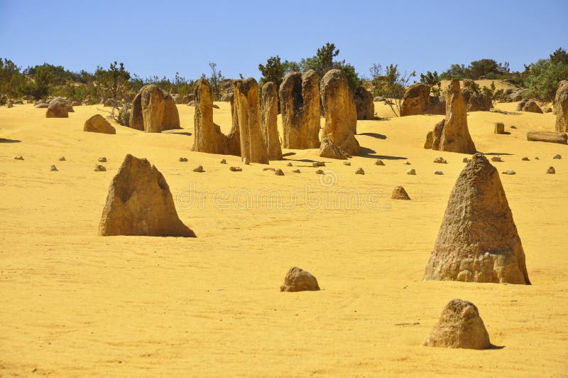 The Pinnacles stock image. Image of formation, golden - 92303641