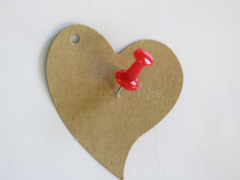 Pinned stock image. Image of document, stick, brown, pinned - 95324211