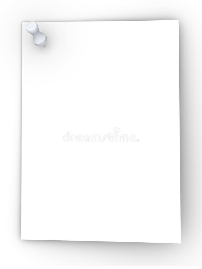 Pinned Note stock illustration. Illustration of notepad - 10591977