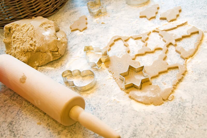 Pinned out cakes stock image. Image of kitchen, home - 10022939