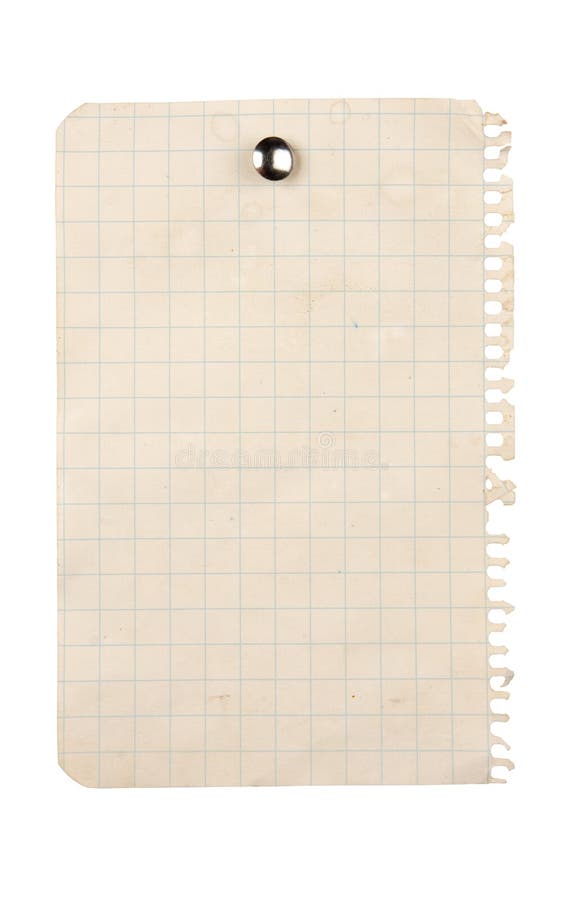 Paper pinned with a knife stock image. Image of pinned - 5339157