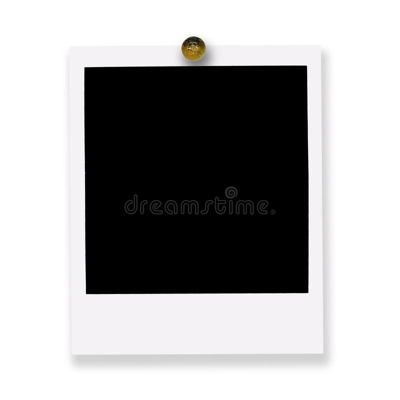 Pinned polaroid film stock illustration. Illustration of object - 6661615