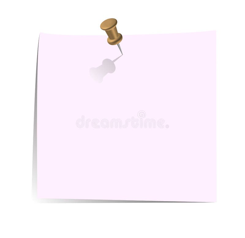 Pinned Up Notice Stock Illustrations – 200 Pinned Up Notice Stock ...