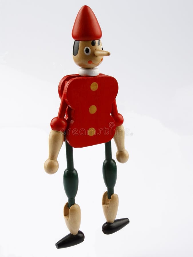Red Pinocchio stock image. Image of pinocchio, model - 18996445