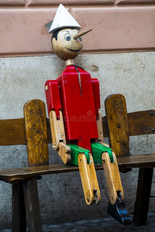 Pinocchio Rome stock photo. Image of wooden, back, pinocchio - 936278