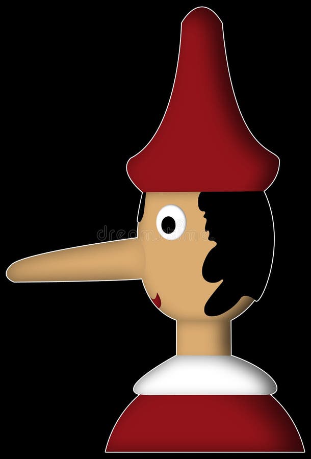 Pinocchio with red hat stock illustration. Illustration of book - 10169002
