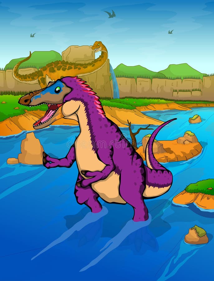 Pinocchio Rex No Fundo Do Rio Ilustração do Vetor - Ilustração de ...
