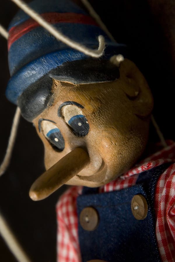 Pinocchio side view stock photo. Image of nose, aged, literature - 3493702