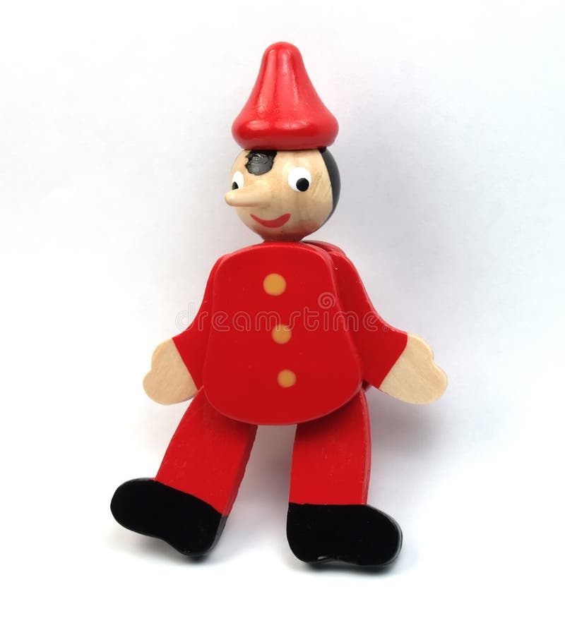 Antique Toy Pinocchio Puppet with a Long Nose Stock Photo - Image of ...