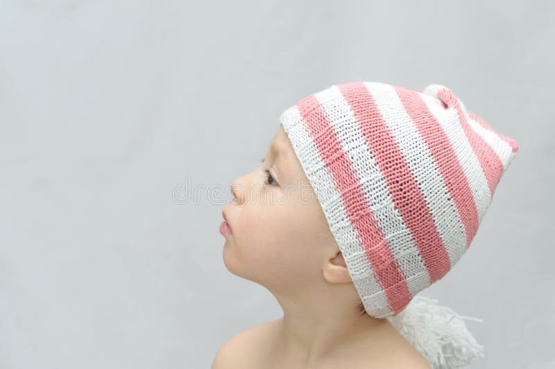 Pinoccio Caucasian Boy Looking Left Stock Photo - Image of child, look ...