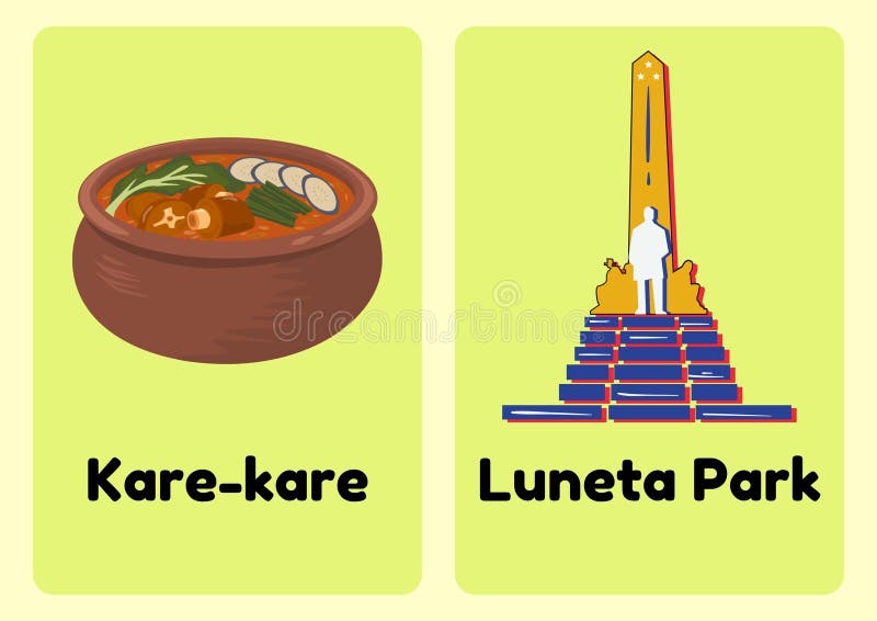 Pinoy Alphabet Neon Flashcards - 2 Stock Illustration - Illustration of ...