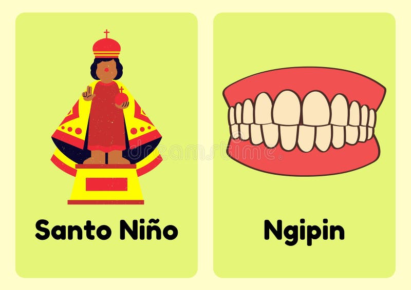 Pinoy Alphabet Neon Flashcards - 6 Stock Illustration - Illustration of ...