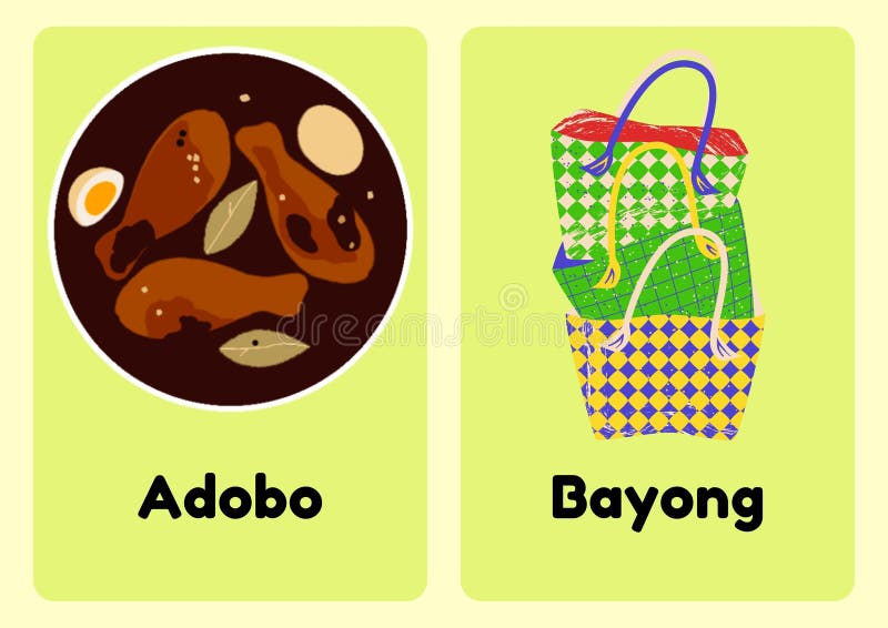 Pinoy Alphabet Neon Flashcards - 12 Stock Illustration - Illustration ...