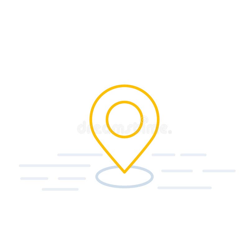 Pinpoint, Gps Tracking Line Icon Stock Vector - Illustration of icon ...