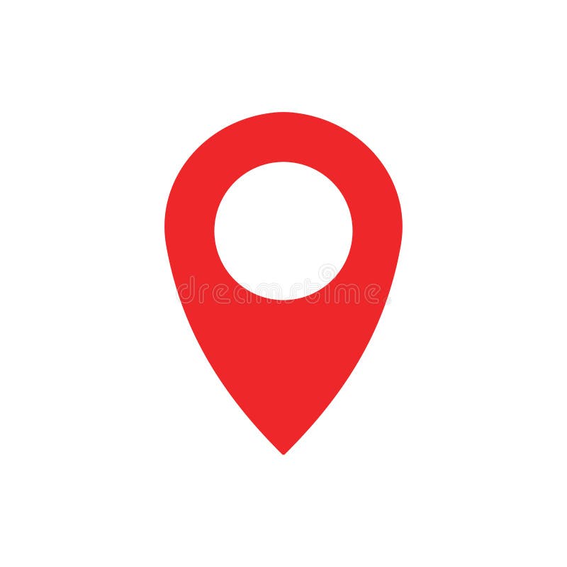 Pinpoint Icon Icon Flat Vector Template Design Trendy Stock ...