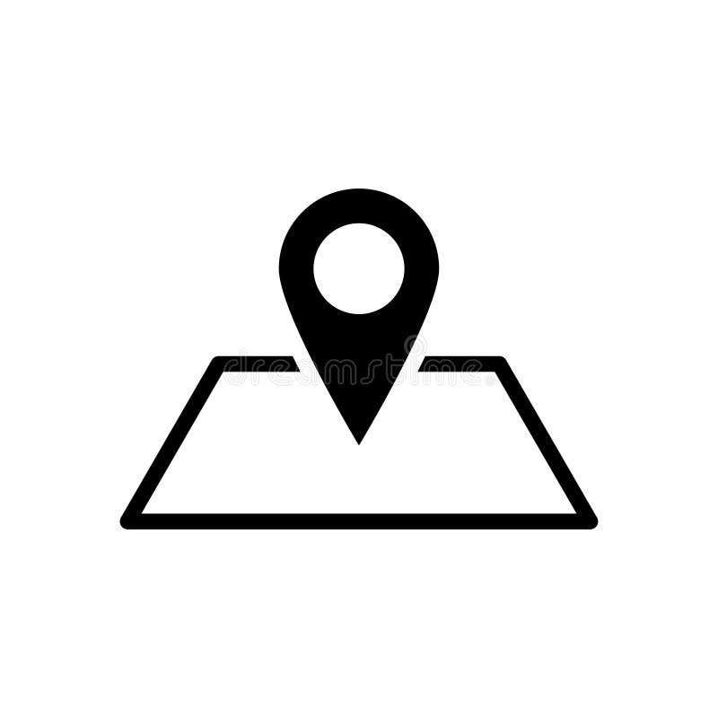 Pinpoint Icon Icon Flat Vector Template Design Trendy Stock Vector ...