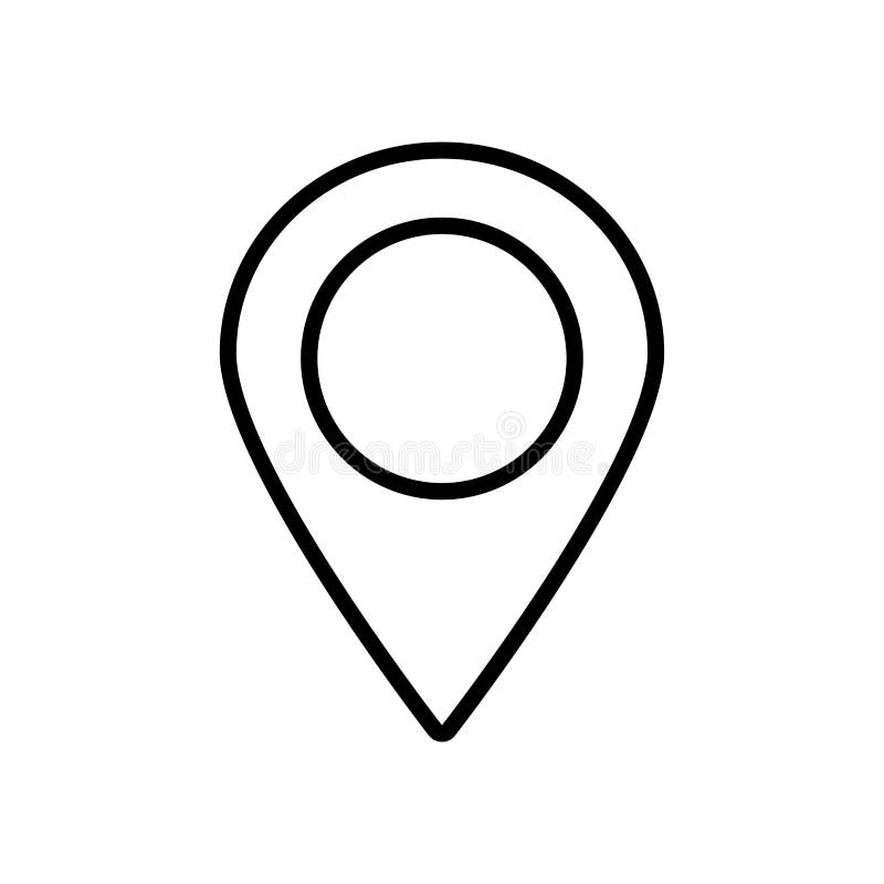 Pinpoint Icon Icon Flat Vector Template Design Trendy Stock Vector ...