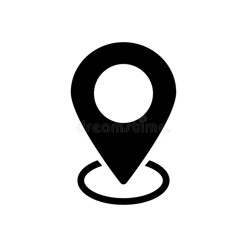 Pinpoint Icon Icon Flat Vector Template Design Trendy Stock Vector ...