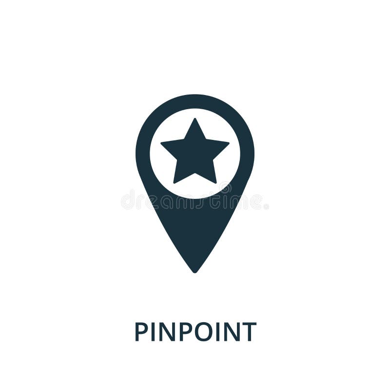 Pinpoint Icon. Simple Element from Navigation Collection Stock Vector ...
