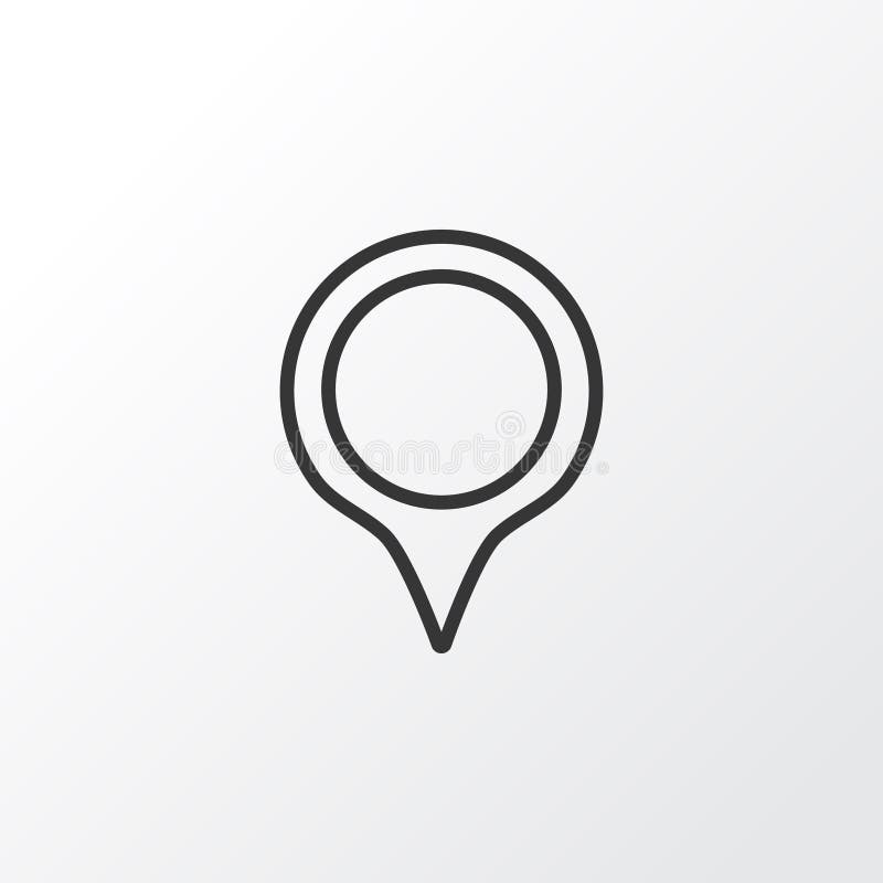 Pinpoint Icon Symbol. Premium Quality Marker Element in Trendy Style ...