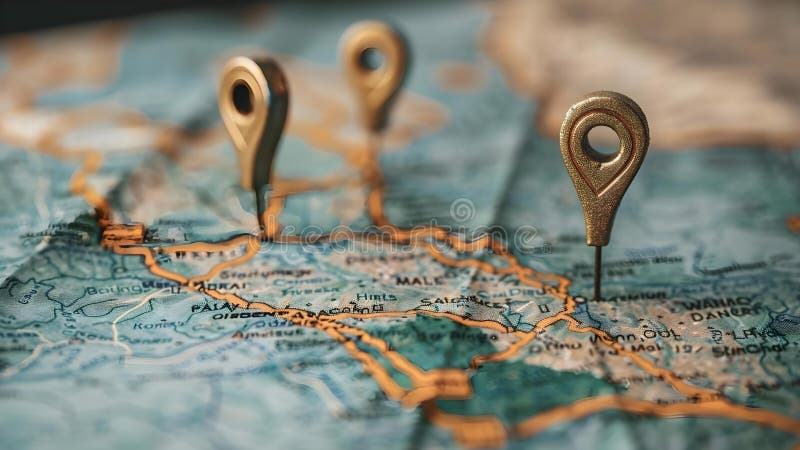 Pinpoint Locations on Map for Adventure Navigation and Travel Logistics ...